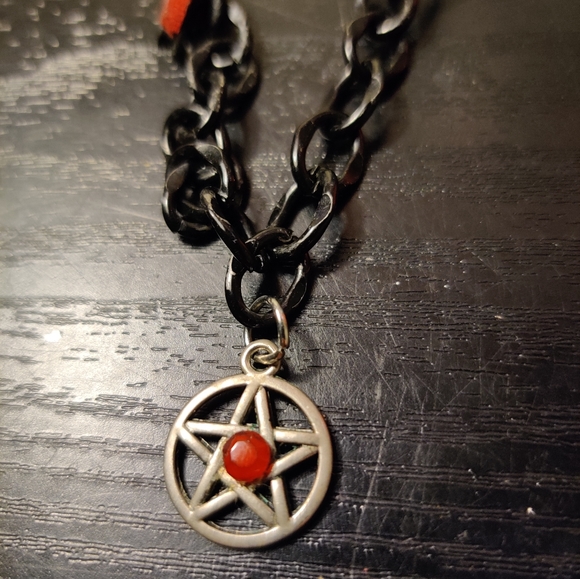 None | Jewelry | Rare Pentagram Satanic Star Wicca Emo Chain Vampire ...
